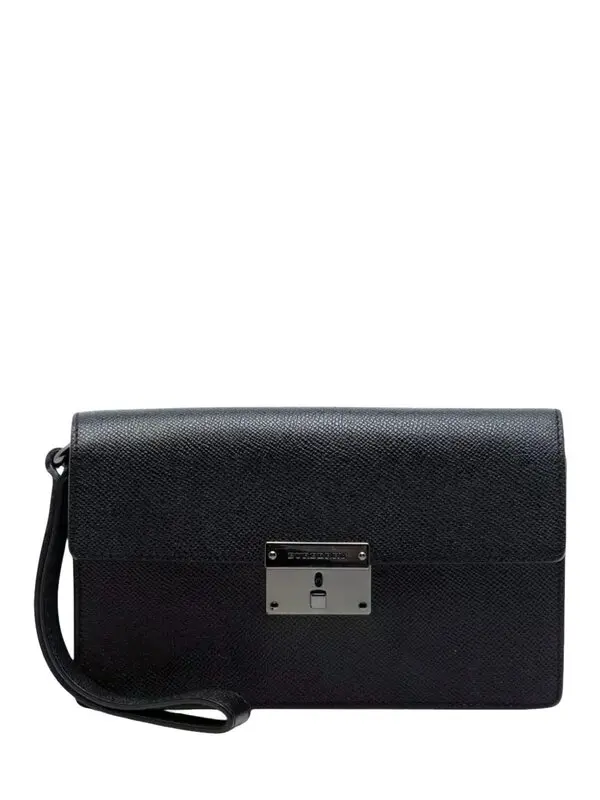 Burberry Leather Clutch Bag - Black
