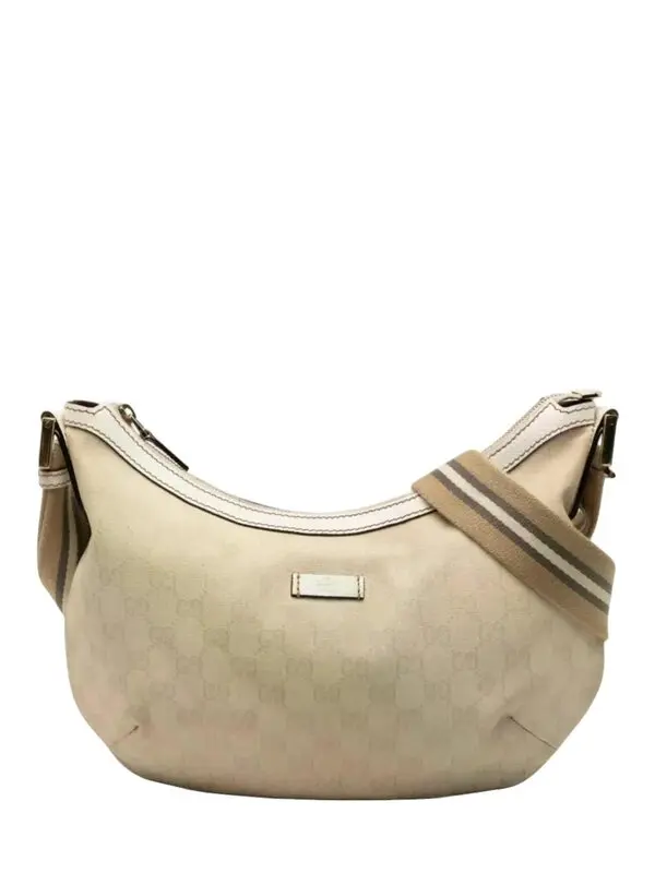 Gucci Gg Canvas Web Crossbody Bag - Neutrals