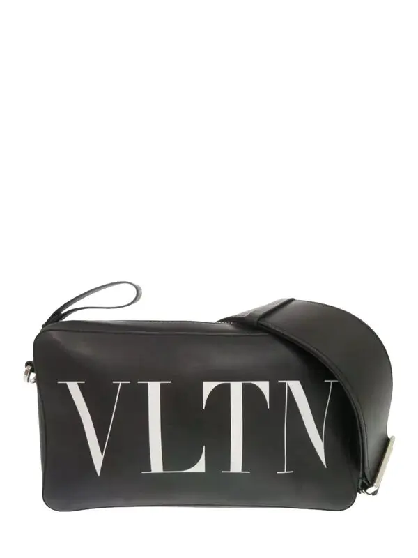 Valentino Garavani Leather Vltn Crossbody Bag - Black