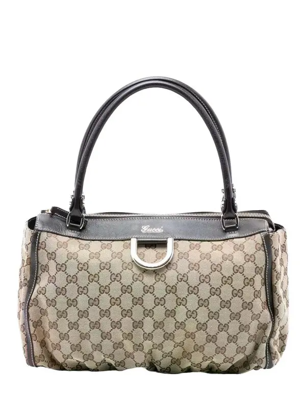 Gucci Gg Canvas Abbey D-ring Tote Bag - Neutrals