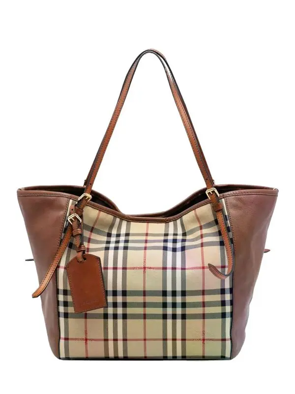 Burberry Haymarket Check Canterbury Tote Bag - Neutrals