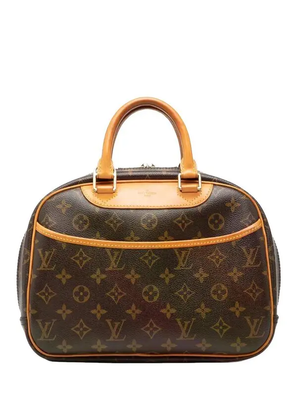 LOUIS VUITTON 2004 Monogram Trouville Handbag - Brown