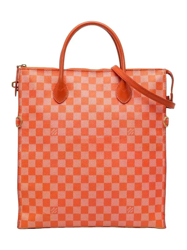 LOUIS VUITTON Damier Couleurs Mobil Piment Satchel - Orange
