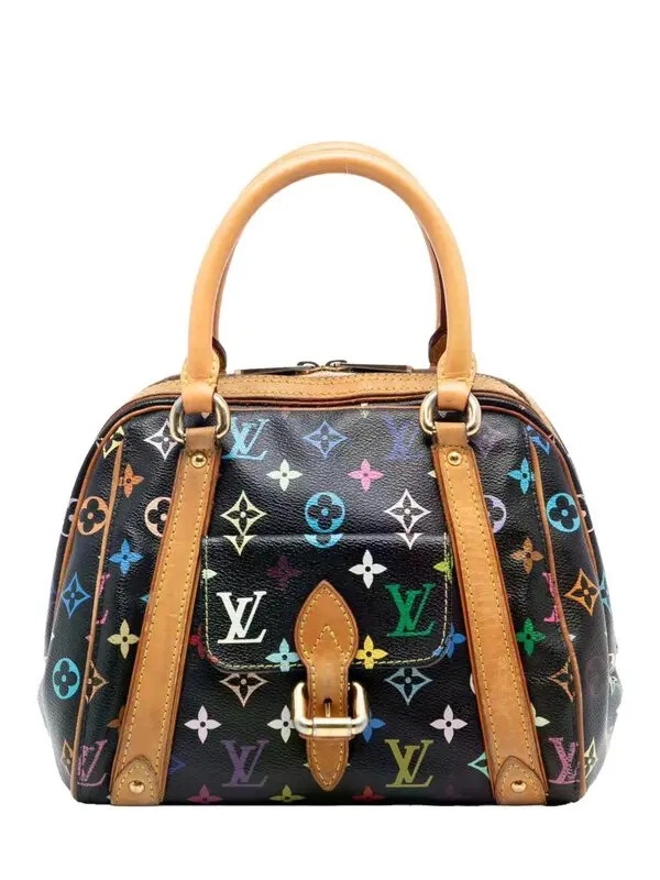 LOUIS VUITTON 2007 Monogram Multicolore Priscilla Handbag - Black