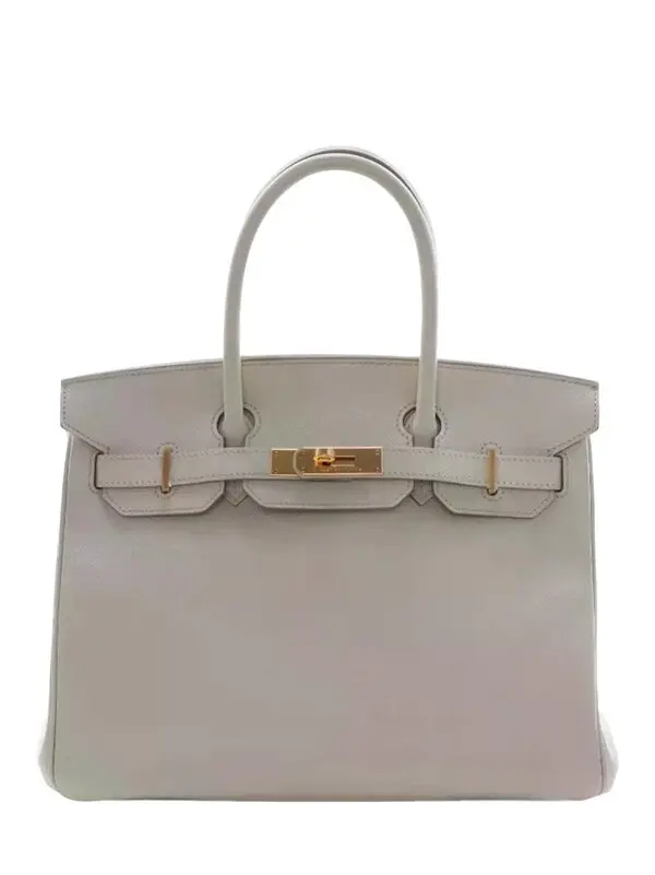 Hermès 2015 Birkin Retourne 30 Handbag - White