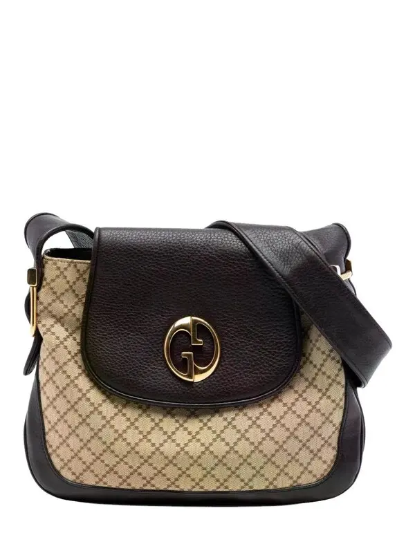 Gucci 2016-2025 Diamante Canvas 1973 Shoulder Bag - Neutrals