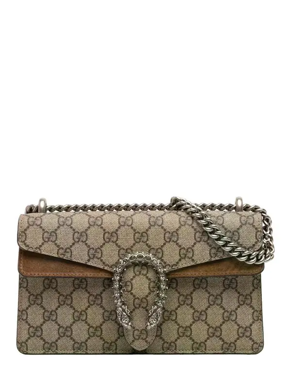 Gucci Gg Supreme Dionysus Crossbody Bag - Neutrals
