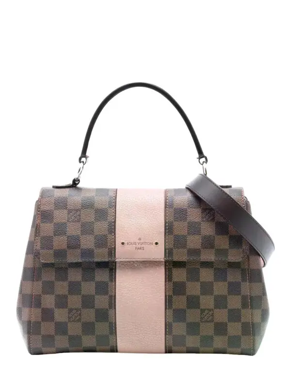 LOUIS VUITTON 2017 Damier Ebene Bond Street Satchel - Brown