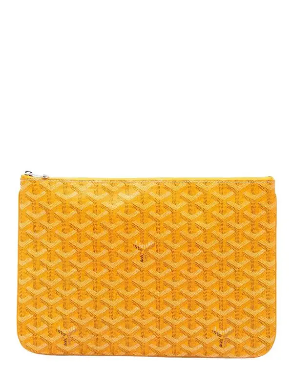 Goyard 2018 Ine Senat Mm Clutch Bag - Yellow