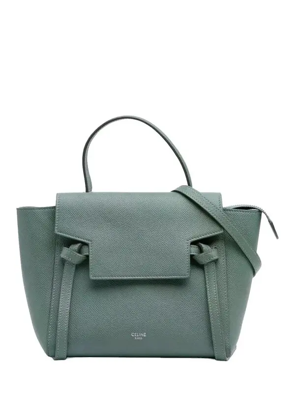 Celine 2019 Nano Grained Calfskin Belt Bag - Green