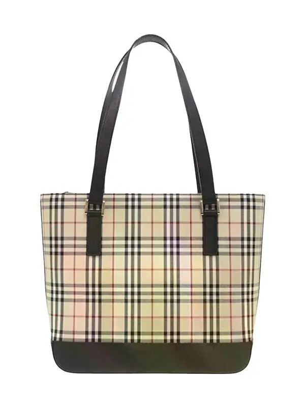 Burberry House Check Canvas Tote Bag - Neutrals