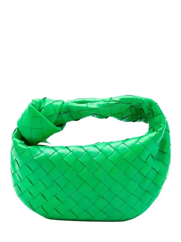 Bottega Veneta Mini Nappa Intrecciato Jodie Hobo Bag - Green