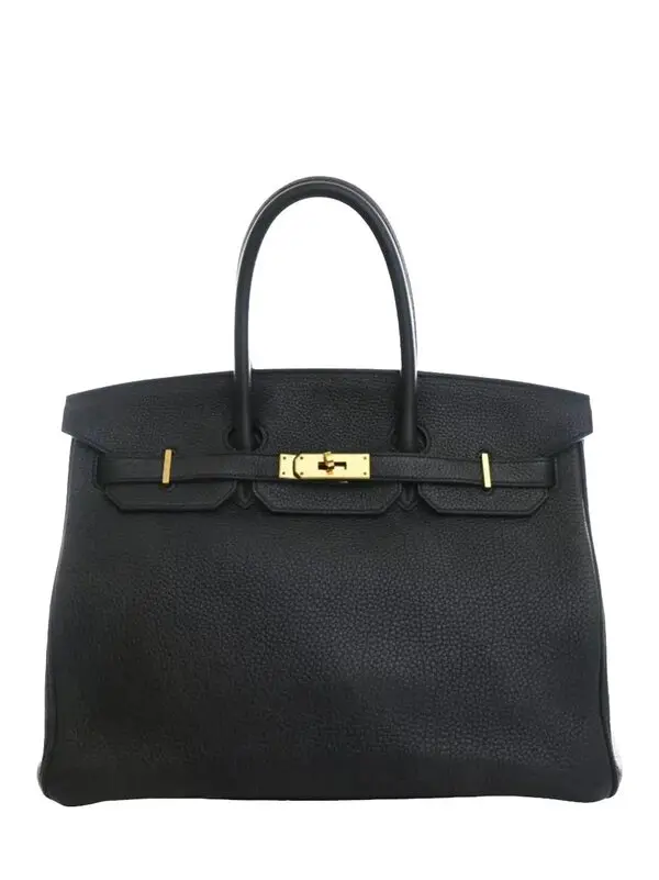 Hermès 2015 Togo Birkin Retourne 35 Handbag - Black