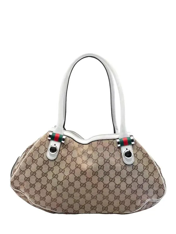 Gucci Gg Canvas Web Match Ball Tote - Neutrals