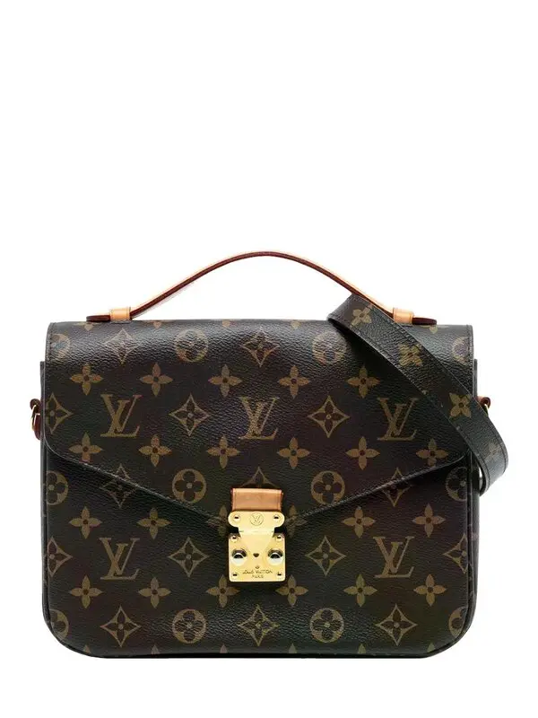 LOUIS VUITTON 2018 Monogram Pochette Metis Satchel - Brown
