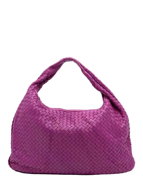 Bottega Veneta 2009 Medium Nappa Intrecciato Veneta Hobo Bag - Purple