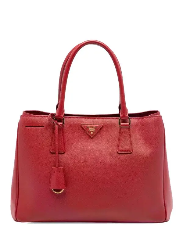 Prada Saffiano Lux Galleria Satchel - Red