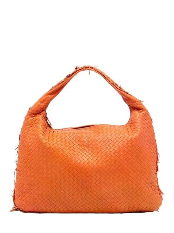 Bottega Veneta Large Nappa Intrecciato Hobo Bag - Orange