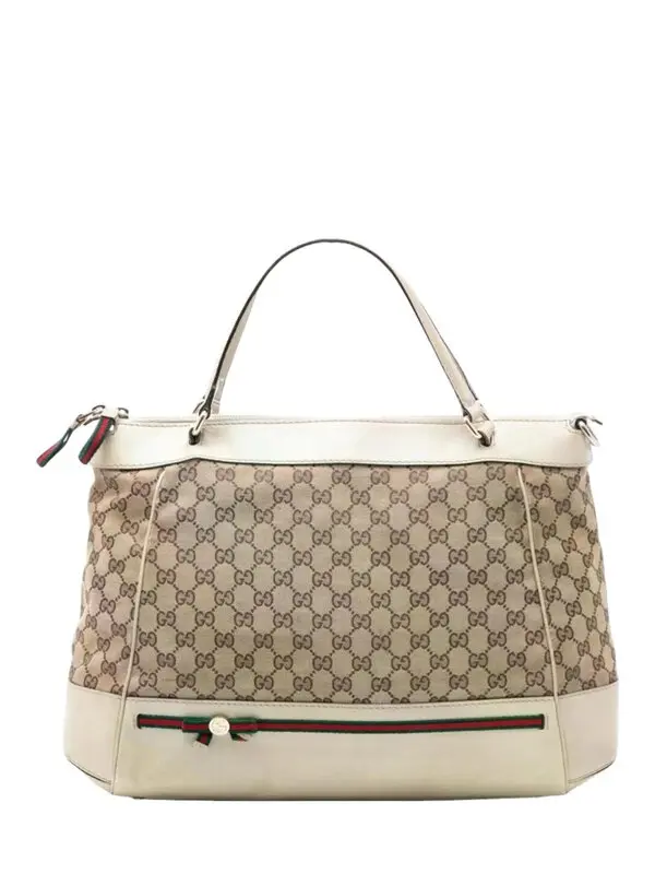 Gucci Gg Canvas Mayfair Satchel - Neutrals