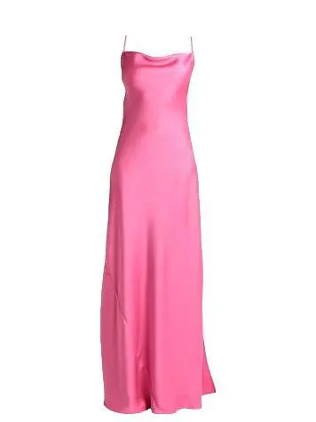 Andamane Maxi Slip Dress - Fuchsia