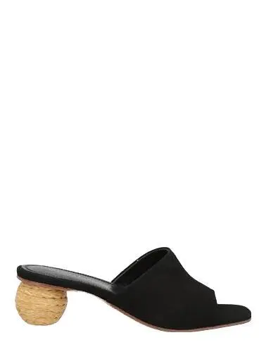 PALOMA BARCELO Kidskin Slide Sandals - Black