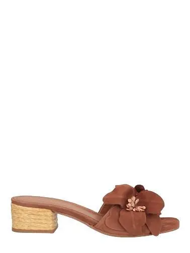 PALOMA BARCELO Kidskin Sandals - Brown