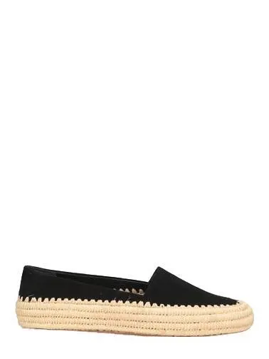 PALOMA BARCELO Kidskin Espadrilles With Raffia - Black