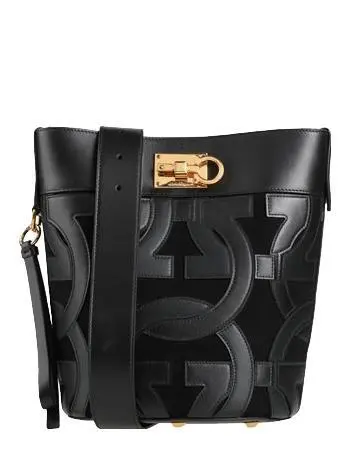 FERRAGAMO St. Soft Buck Cross-body Bag - Black