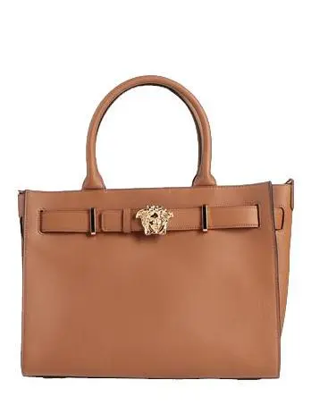 Versace Handbag Calfskin Tote - Brown