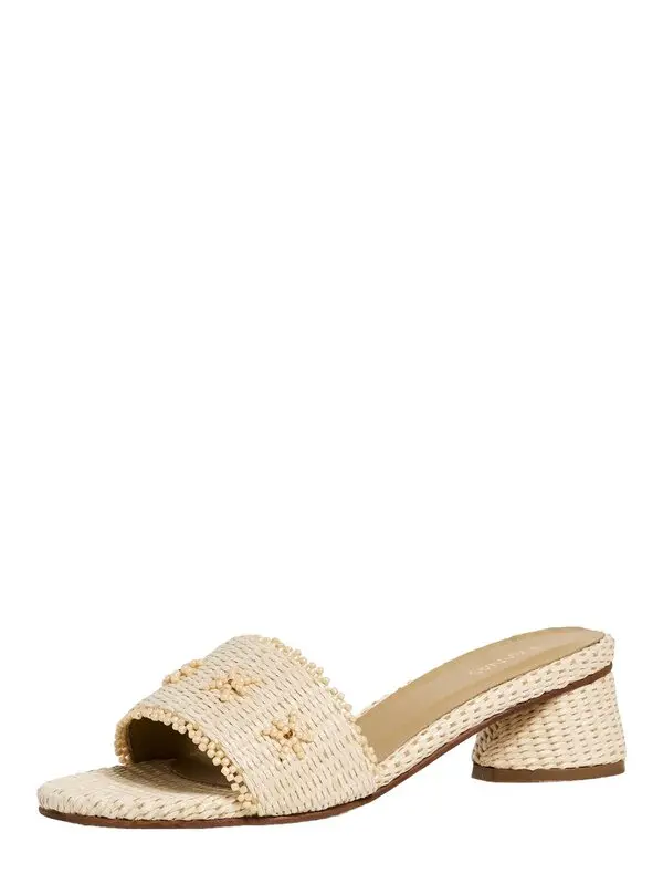 Kaanas Azai Raffia Sandals - Natural