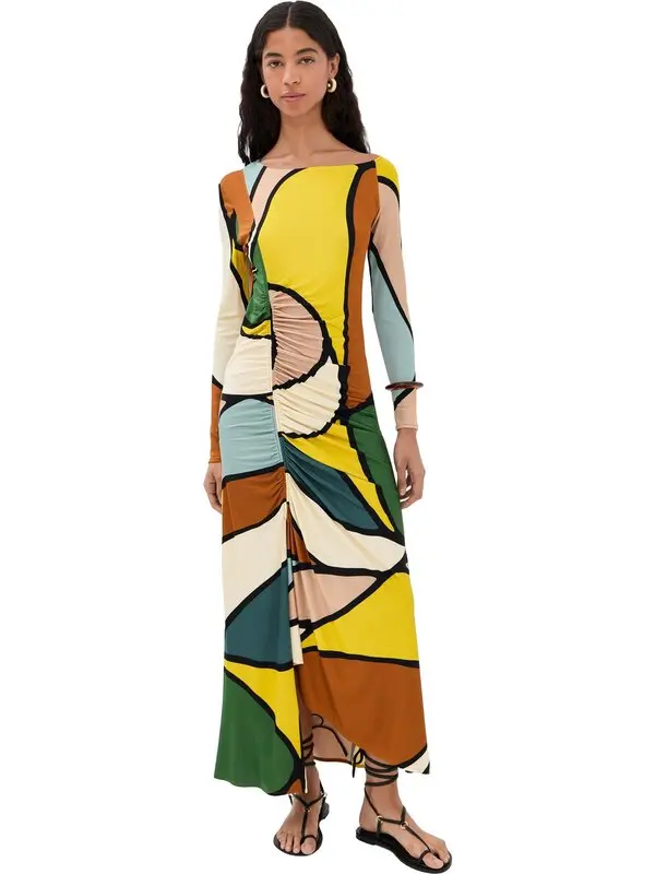 Silvia Tcherassi Ilania Maxi Dress - Abstract Print