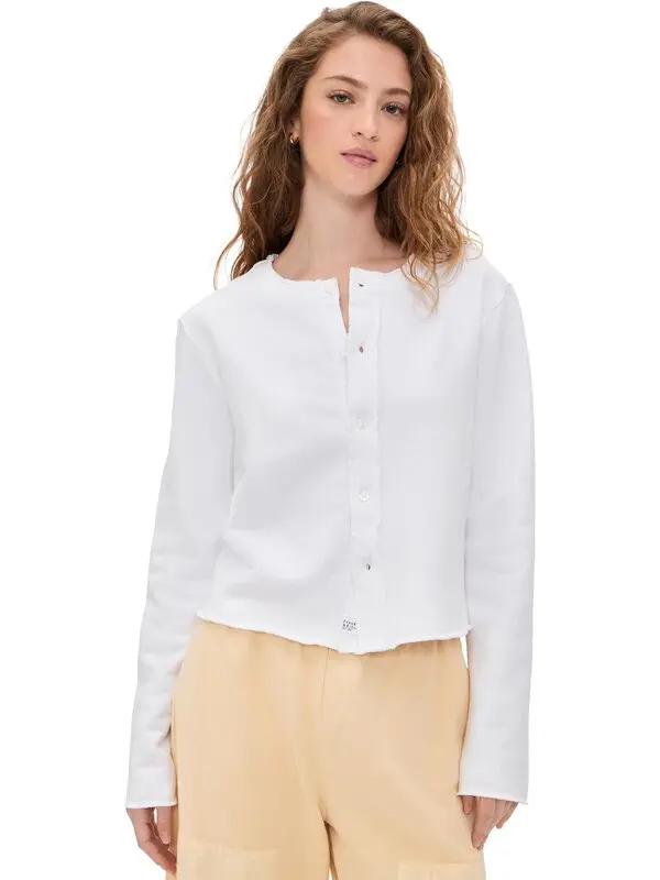 Frank & Eileen Jackie Cardigan - White