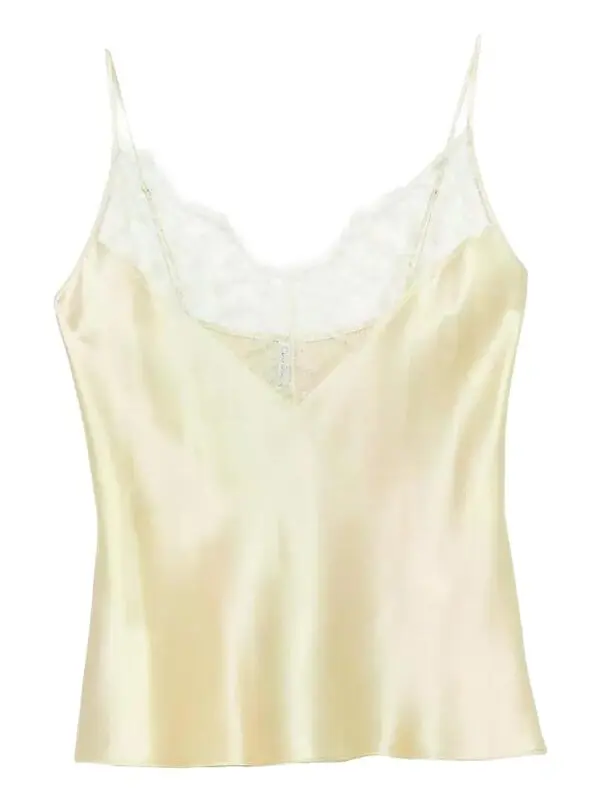 Carine Gilson Lace-trim Camisole - Yellow