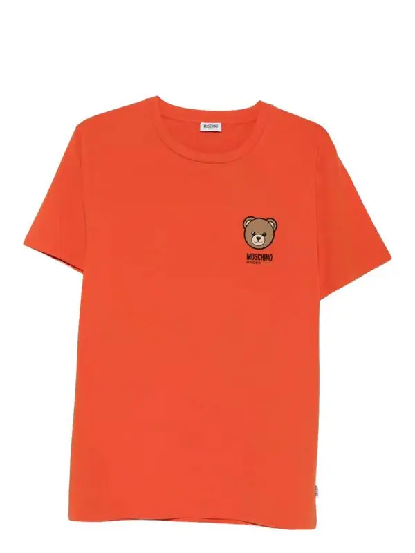 Moschino Teddy-graphic T-shirt - Orange