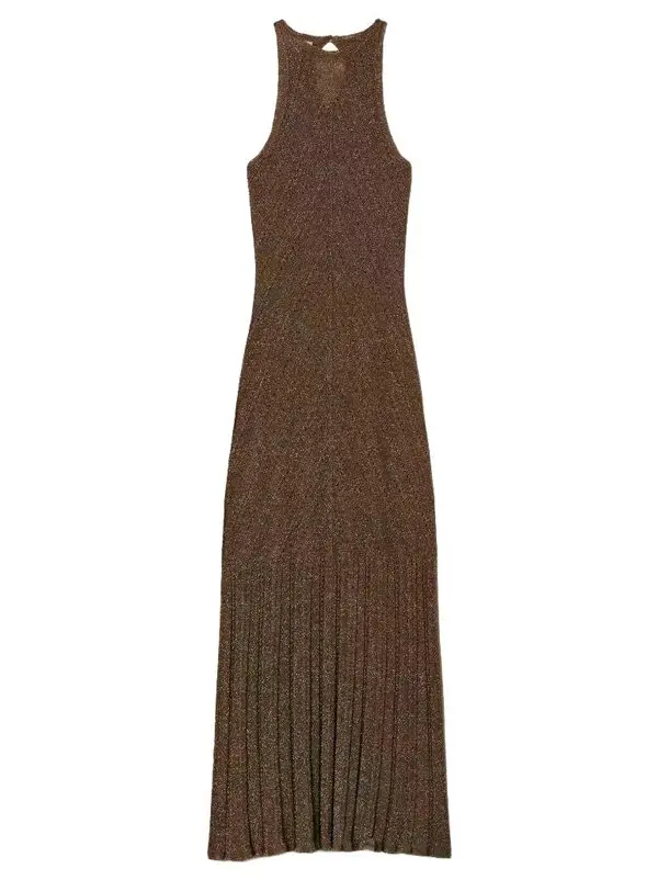 TWINSET Knitted Maxi Dress - Brown
