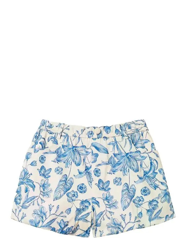 TWINSET Floral-print Shorts - White