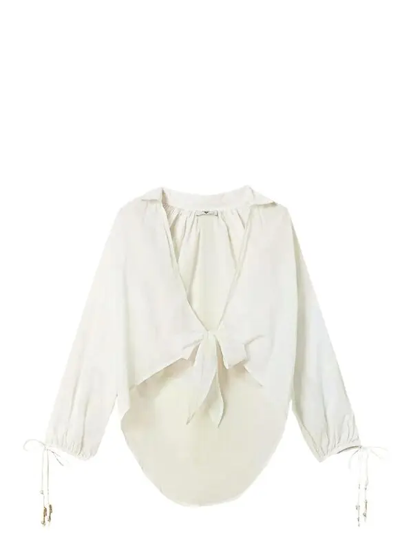TWINSET Tie-detail Shirt - White