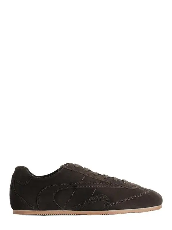 Cos Minimal Pony-hair Sneakers - Brown