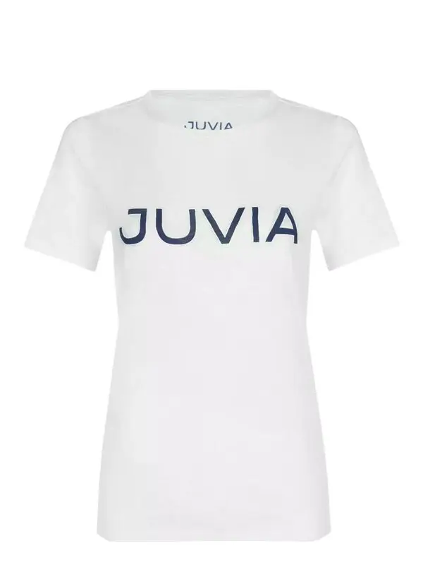 JUVIA Logo-print T-shirt - White