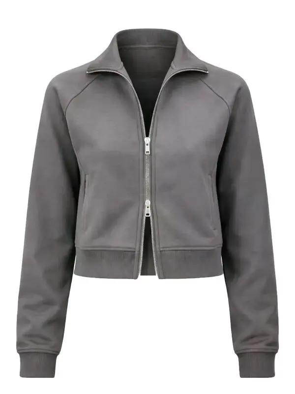 SAMSOE SAMSOE Zip Collared Top - Grey