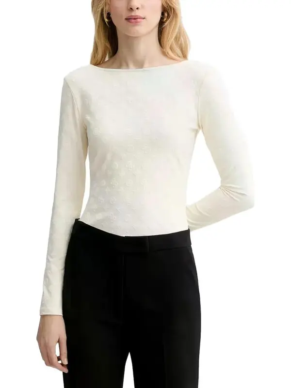 Guess Patterned Long-sleeved Top - Neutrals