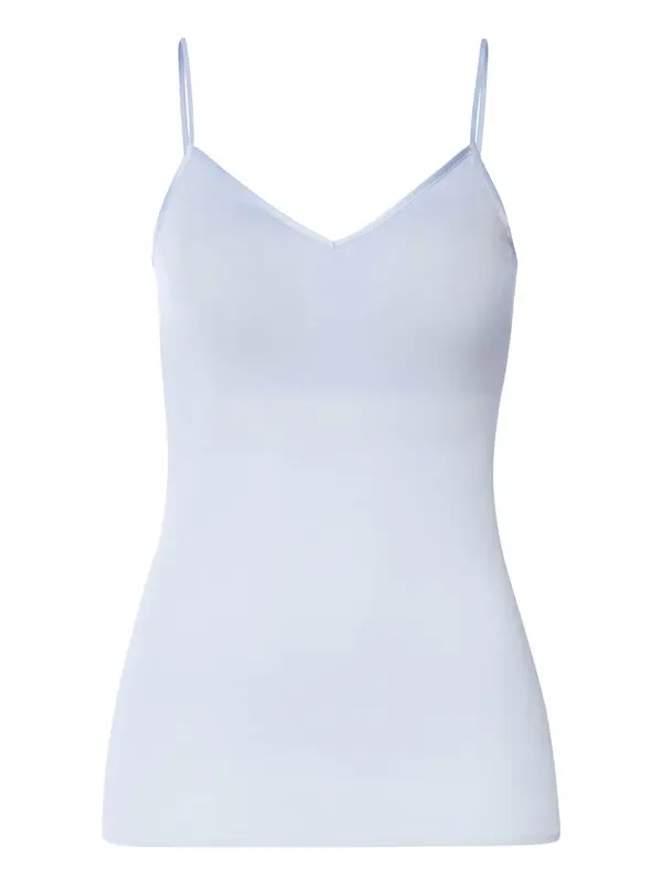 Hanro Pima Cotton Seamless Padded Camisole - Blue