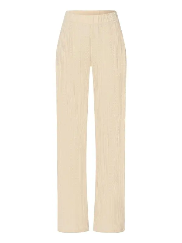 Hanro Summer Knits Straight Trousers - Beige