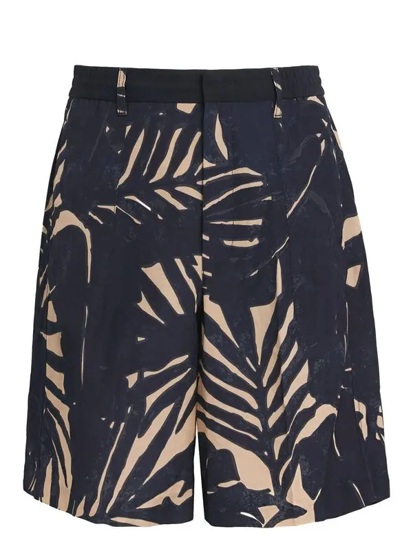 Emporio Armani Printed Bermuda Shorts - White