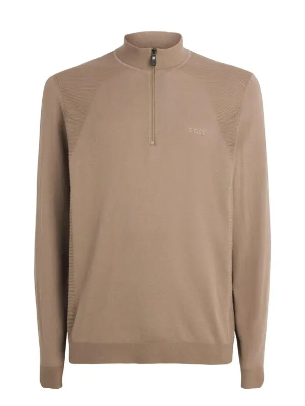 BOSS Momentum Lite Quarter-zip Sweatshirt - Green