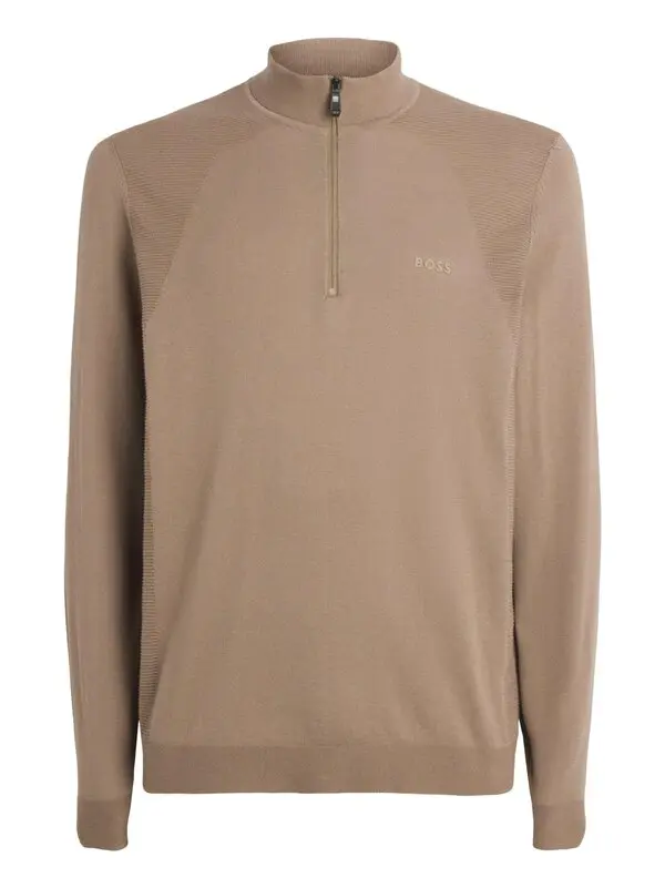 BOSS Momentum Lite Quarter-zip Sweatshirt - Green