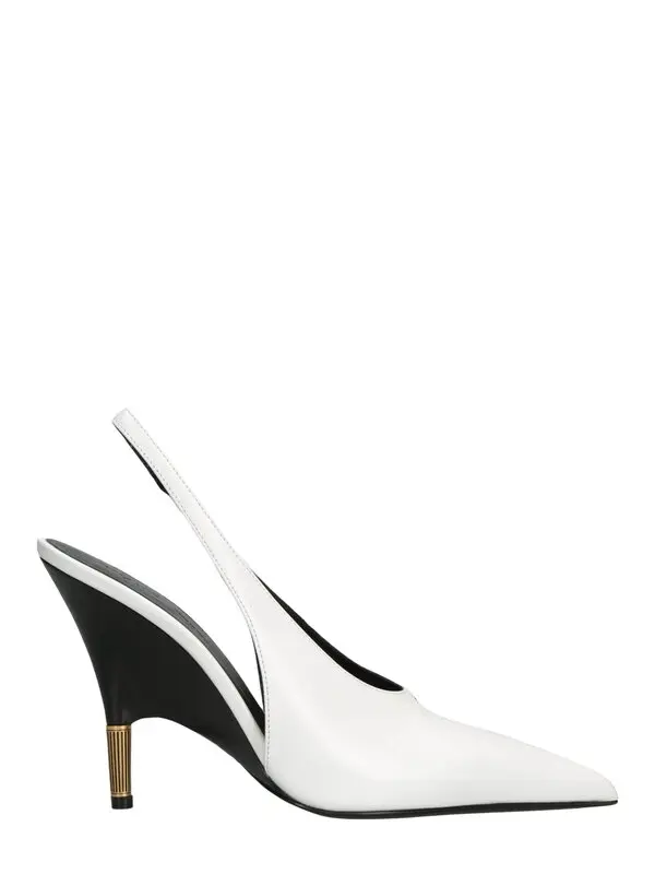 Khaite Leather Bella Pumps 100 - White