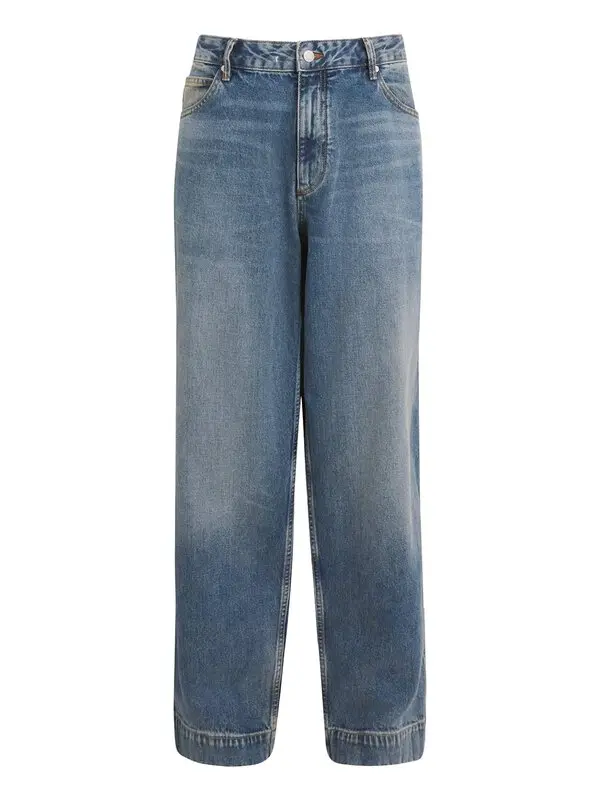 Emporio Armani J90 Wide-leg Jeans - Blue