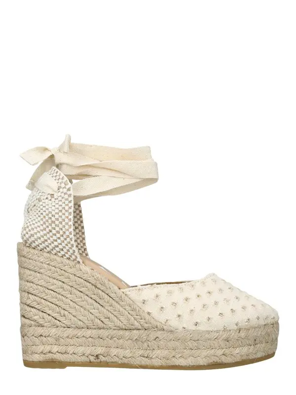 Manebí La Havana Wedge Espadrilles 100 - Ivory