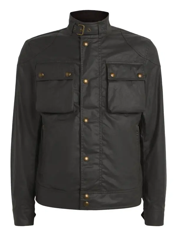 Belstaff Waxed Cotton Racemaster Jacket - Green
